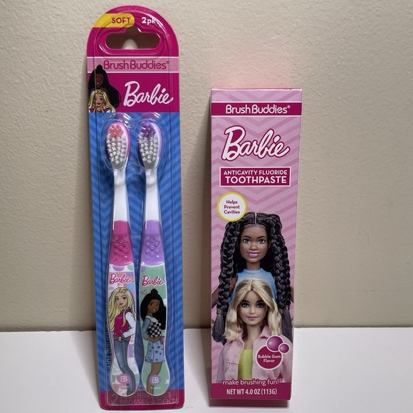 Bath, Skin & Hair | Brush Buddies Barbie 2 Pack Toothbrushes And ...
